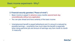 How the basic income experiment works in practice | PPTX | Government ...