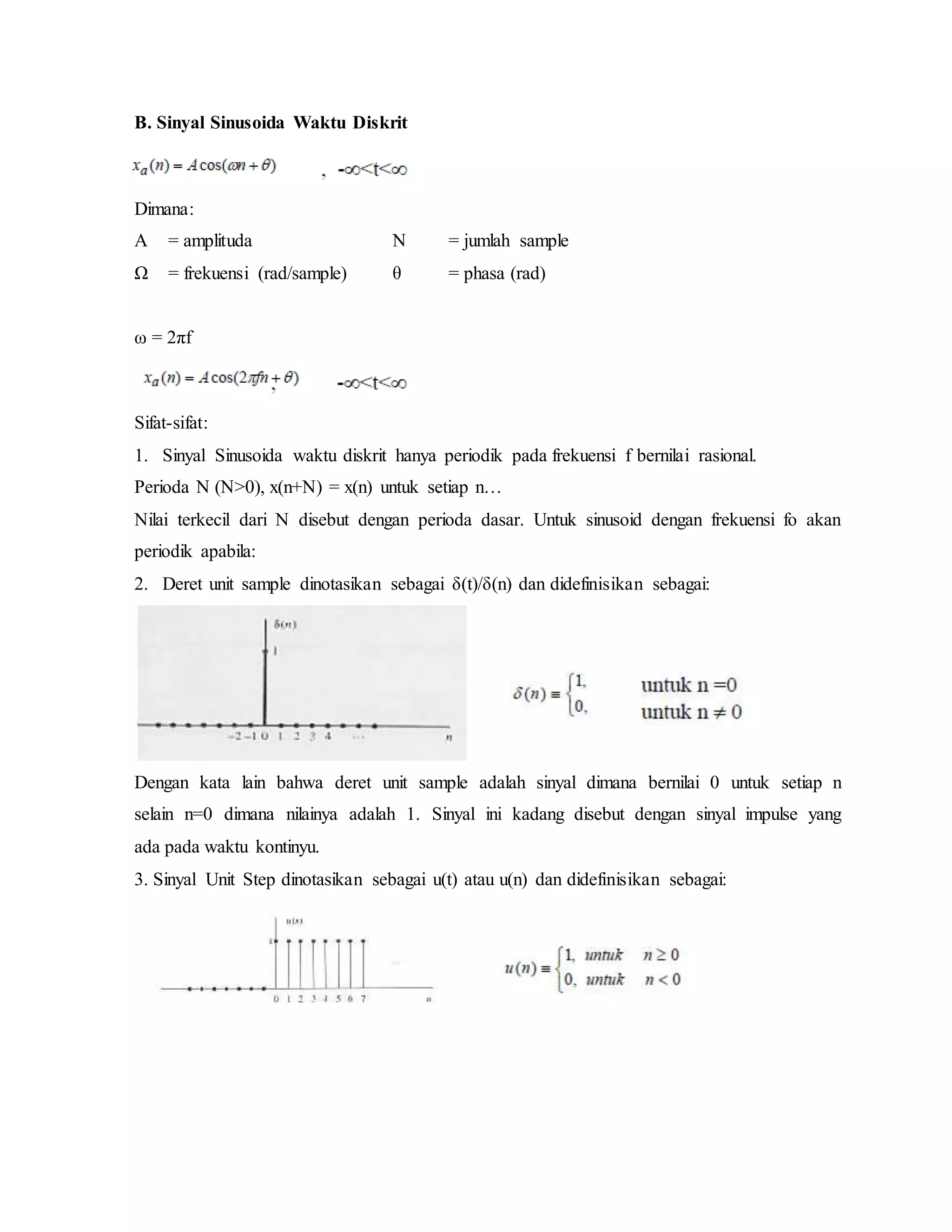 Tusas pengenalan sinyal dan sistem | DOCX