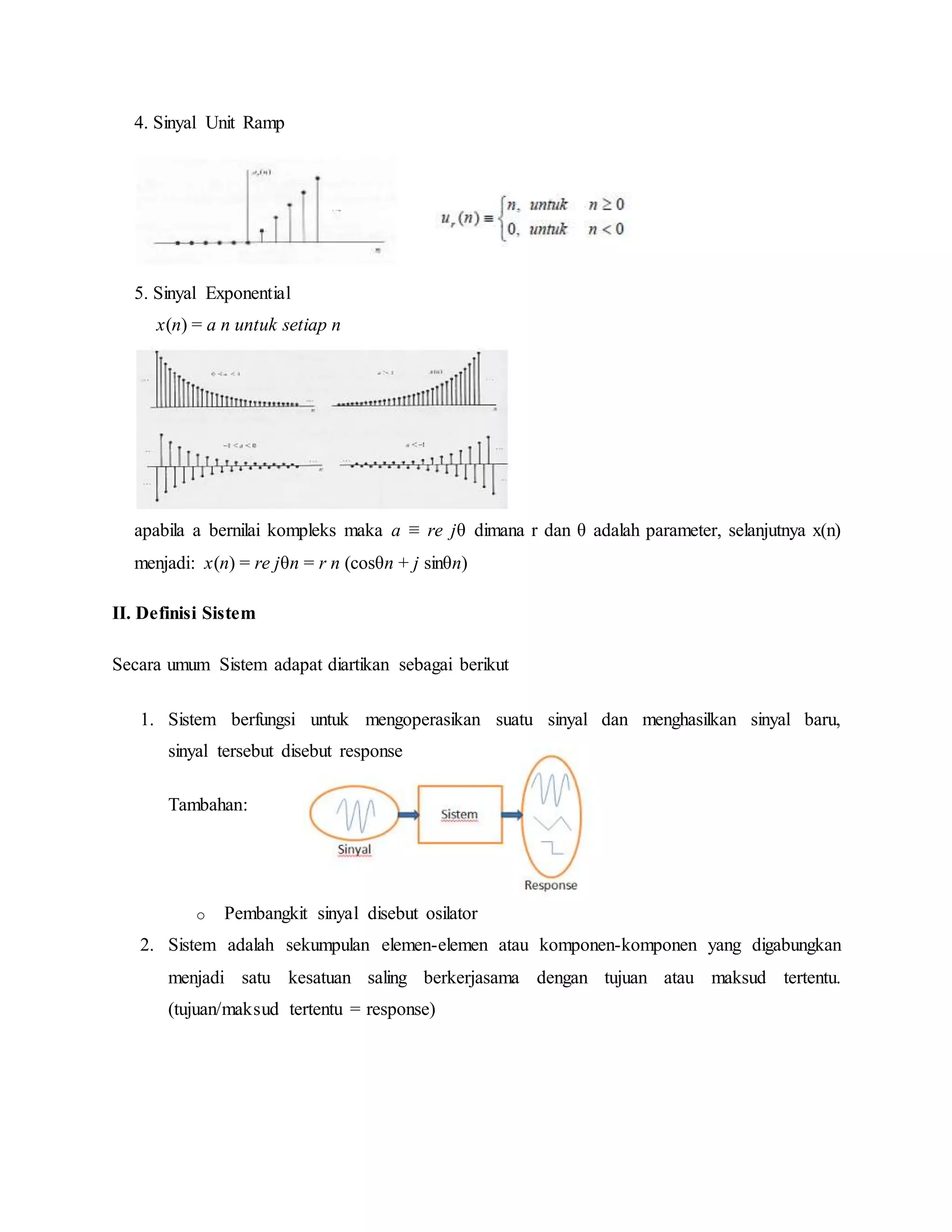 Tusas pengenalan sinyal dan sistem | DOCX
