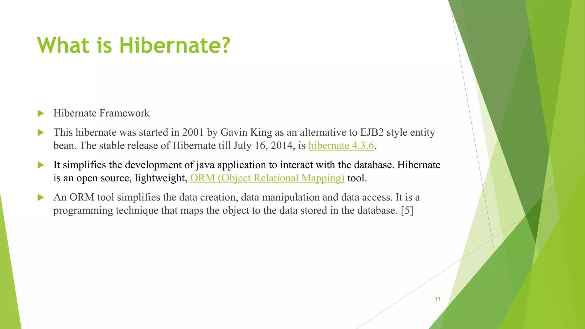 A PRESENTATION ON STRUTS & HIBERNATE | PPTX