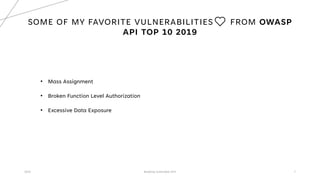 APIsecure 2023 - Breaking Vulnerable APIs, Tushar Kulkarni | PDF