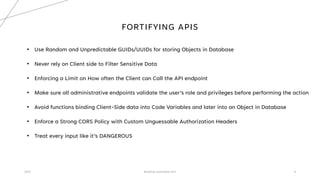 APIsecure 2023 - Breaking Vulnerable APIs, Tushar Kulkarni | PDF