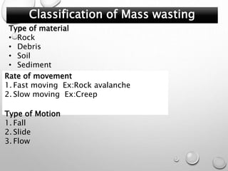 Mass wasting | PPTX