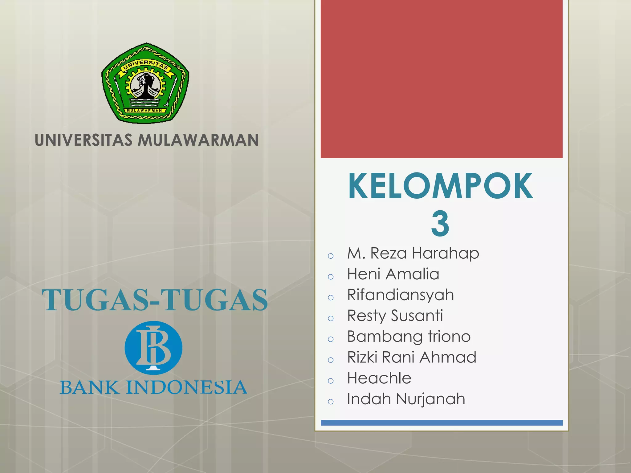 Tugas Bank Indonesia | PPTX