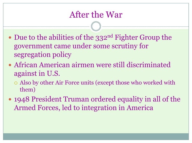 Tuskegee Airmen | PPT