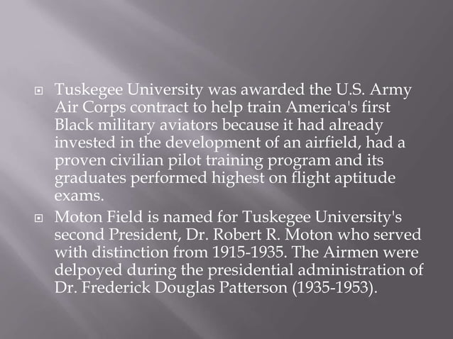 Tuskegee Airmen | PPT