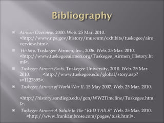 Tuskegee Airmen | PPT
