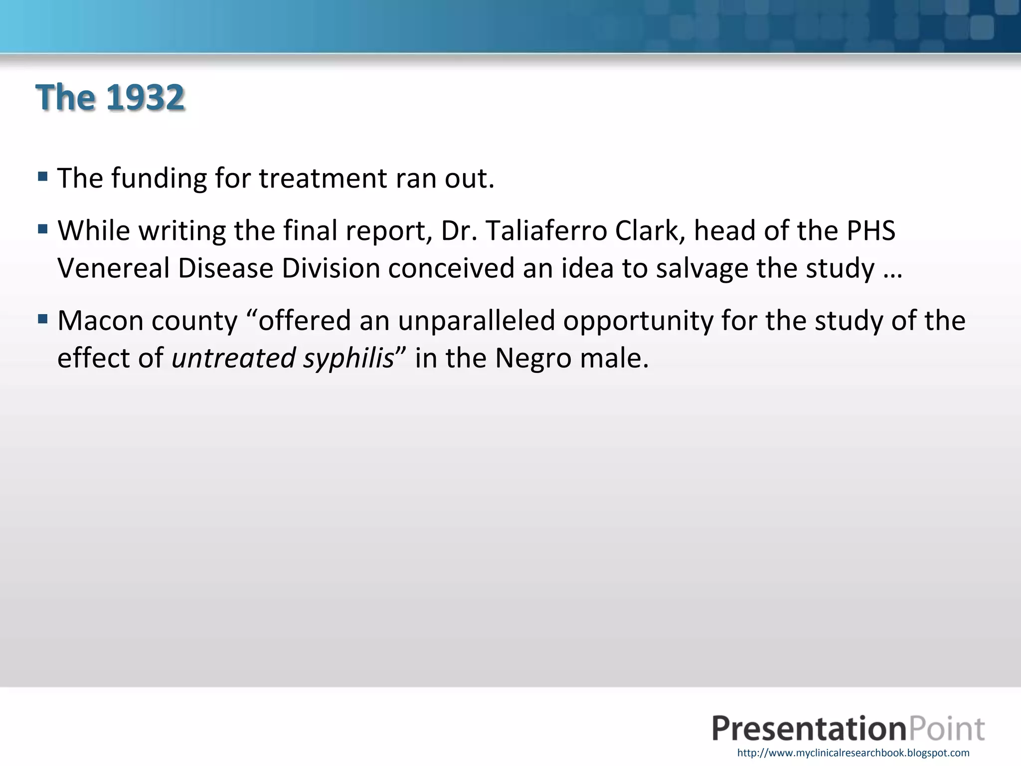 Tuskegee study | PPTX