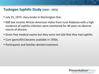 Tuskegee study | PPTX