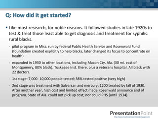 Tuskegee study | PPTX
