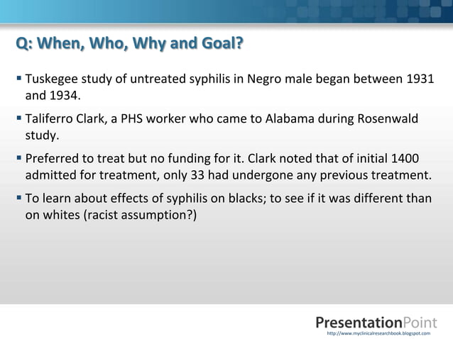 Tuskegee study | PPTX