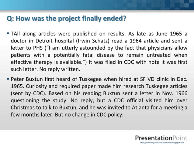 Tuskegee study | PPTX