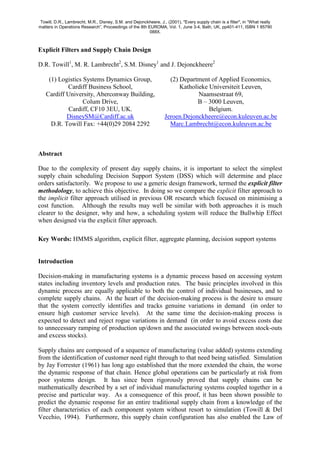 Tustin systems thinking | PDF