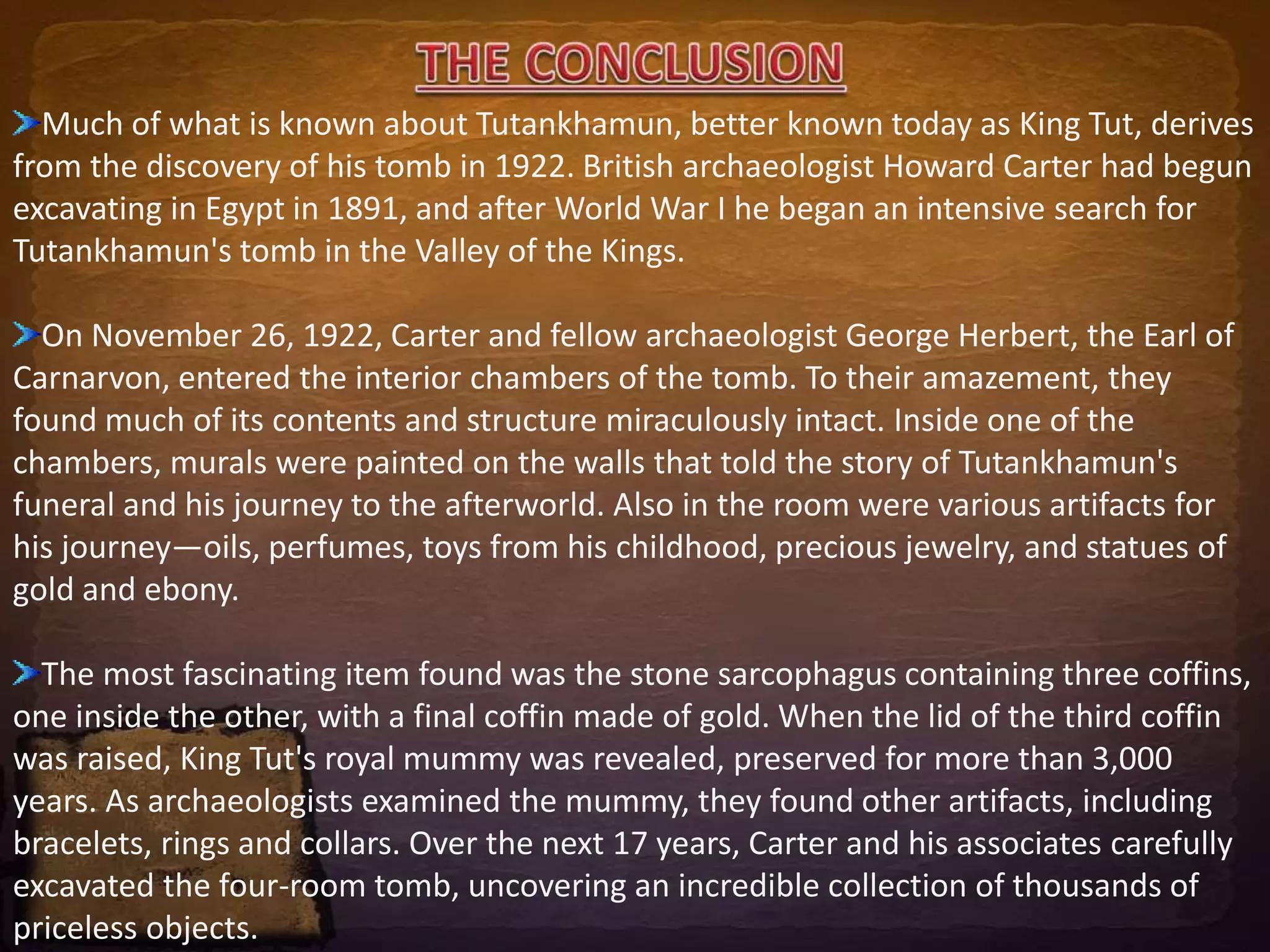 King Tut(Tutankhamun) | PPTX