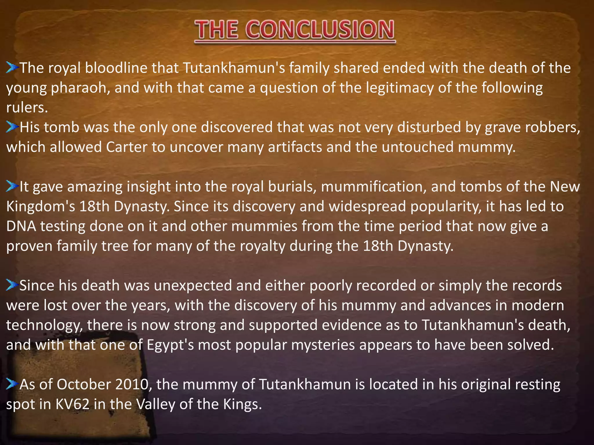 King Tut(Tutankhamun) | PPTX