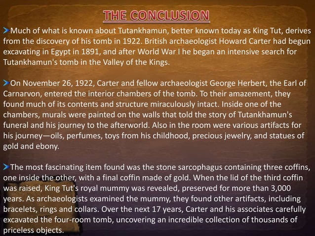 King Tut(Tutankhamun) | PPTX