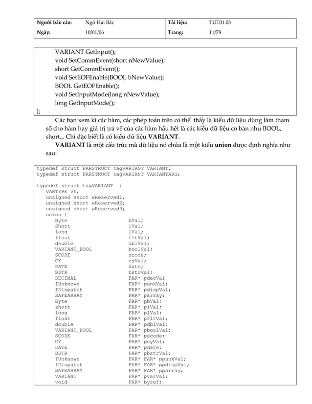 Tut01.03.Pvn.Nohb.Giao Tiep Qua Cong Rs232 | PDF