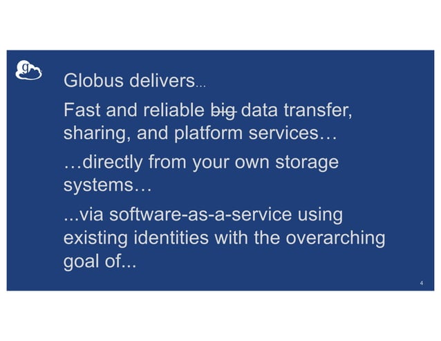 Tutorial: What's New with Globus | PPT
