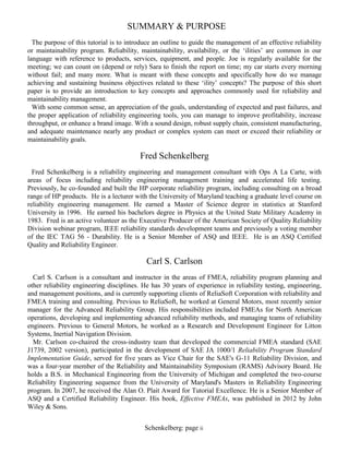 Introduction to Reliability and Maintenance Management - Paper | DOC