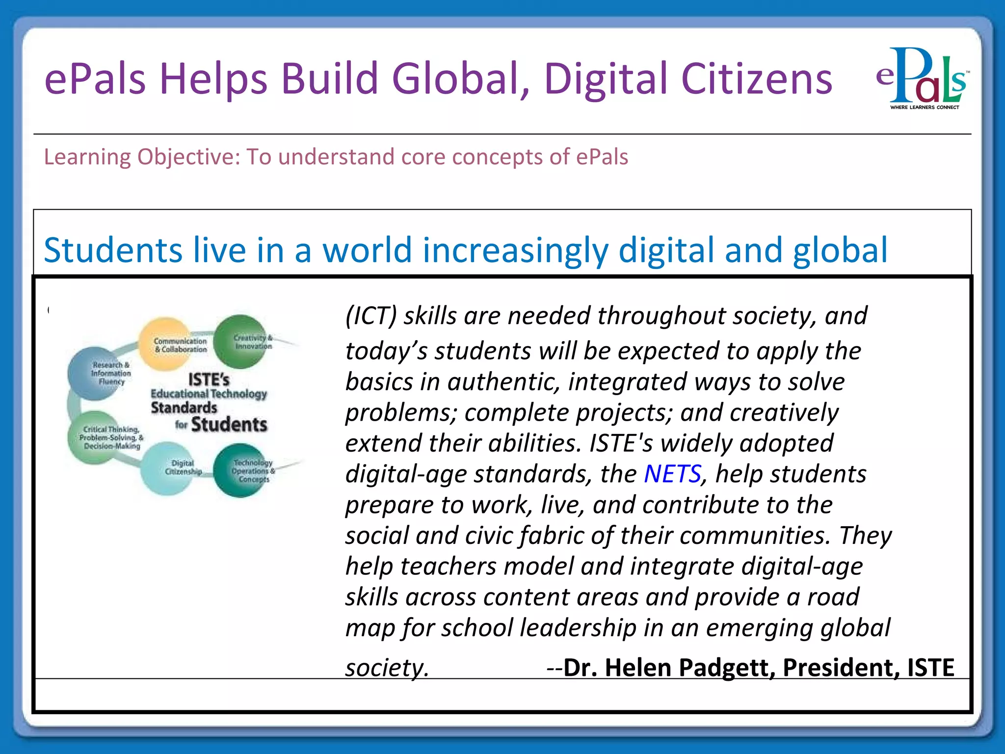 Introduction to the ePals GlobalCommunity | PPT