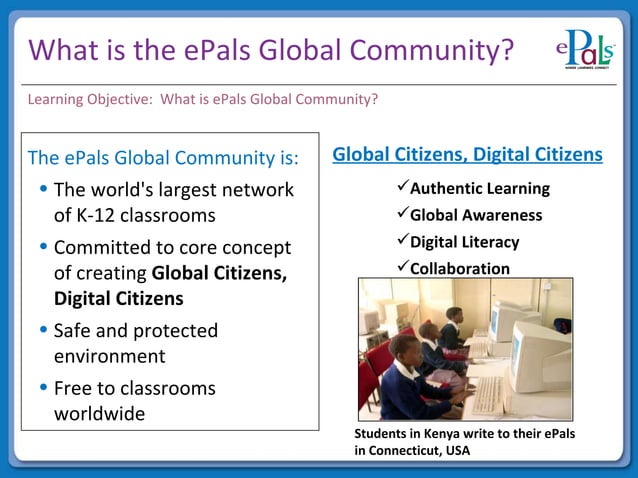 Introduction to the ePals GlobalCommunity | PPT