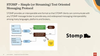 Oracle CloudWorld 2023 - A High-Speed Data Ingestion Service in Java Using MQTT, AMQP, and STOMP ...