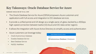 Oracle CloudWorld 2023 - Multi-cloud App Dev for Java Devs with Microsoft Azure and OCI | PDF ...