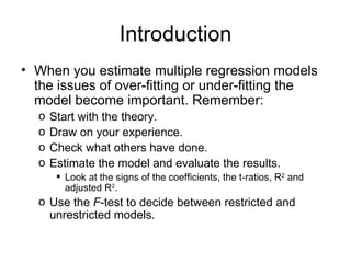 Tut8 model selection | PPT