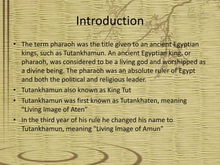 Tutankhamun | PPTX
