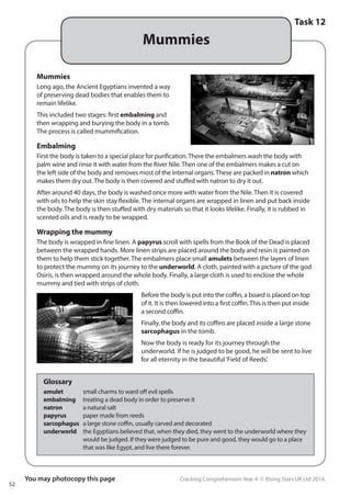 Tutankhamun differentiated-reading-comprehension-activity | PDF