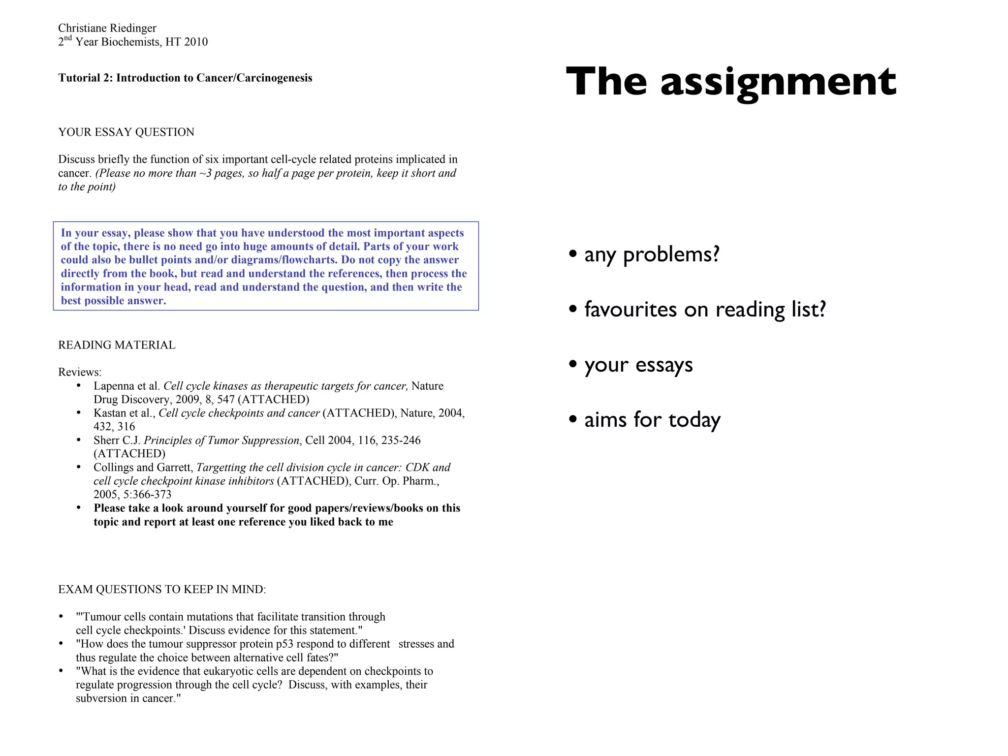 Introduction to Carcinogenesis | PDF