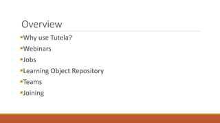 Tutela Learning Object Repository for EFL Staff | PPT