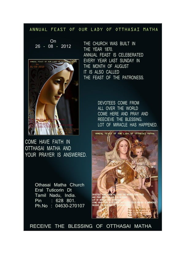 Tuticorin matha church | PDF