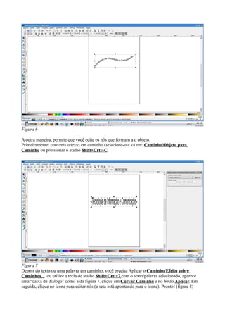 Tutorial do Inkscape: Ferramenta Texto | PDF