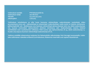 Tutkimus: Osakerahastojen maraton | PPT