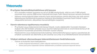 Pk-yritysten kansainvälistyminen ja alkuvaiheen vientiyritykset | PDF