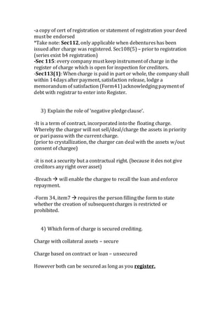 Association Law - Charge | DOCX | Home Financing | Personal Debt