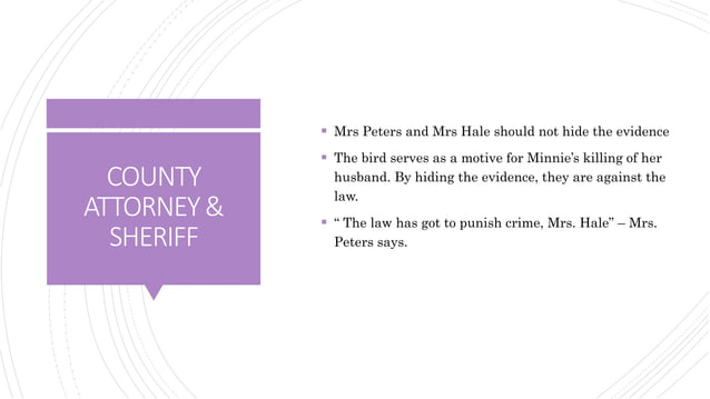 TRIFLES : Theme | PPTX