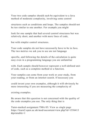 Tutor-marked assignment TMA 03 Printable page generated Saturd.docx ...