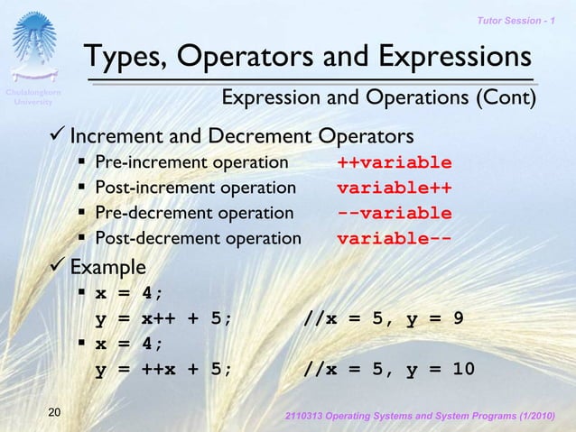 Sysprog Tutor 01 Introduction To C Programming Language Ppt