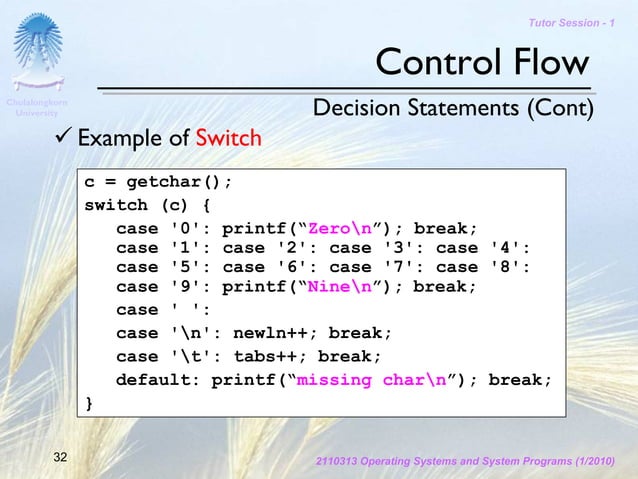 SysProg-Tutor 01 Introduction to C Programming Language | PPT