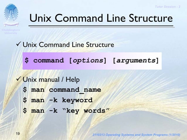 SysProg-Tutor 02 Introduction to Unix Operating System | PPT