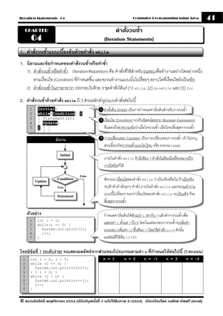 Java-Chapter 04 Iteration Statements | PDF