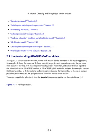 Tutor abaqus 2. | PDF