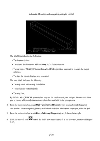 Tutor abaqus 2. | PDF | Civil Engineering Industry | Industries