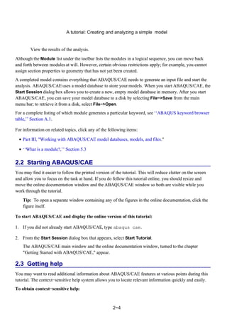 Tutor abaqus 2. | PDF | Civil Engineering Industry | Industries