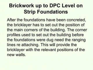 Tutor Brickwork Below Ground Level Ppt