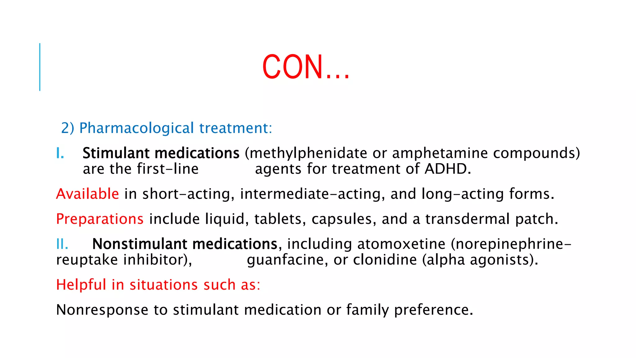 Diagnosis And Treatment Of Attention Defect Hyperactivity Disorder ...