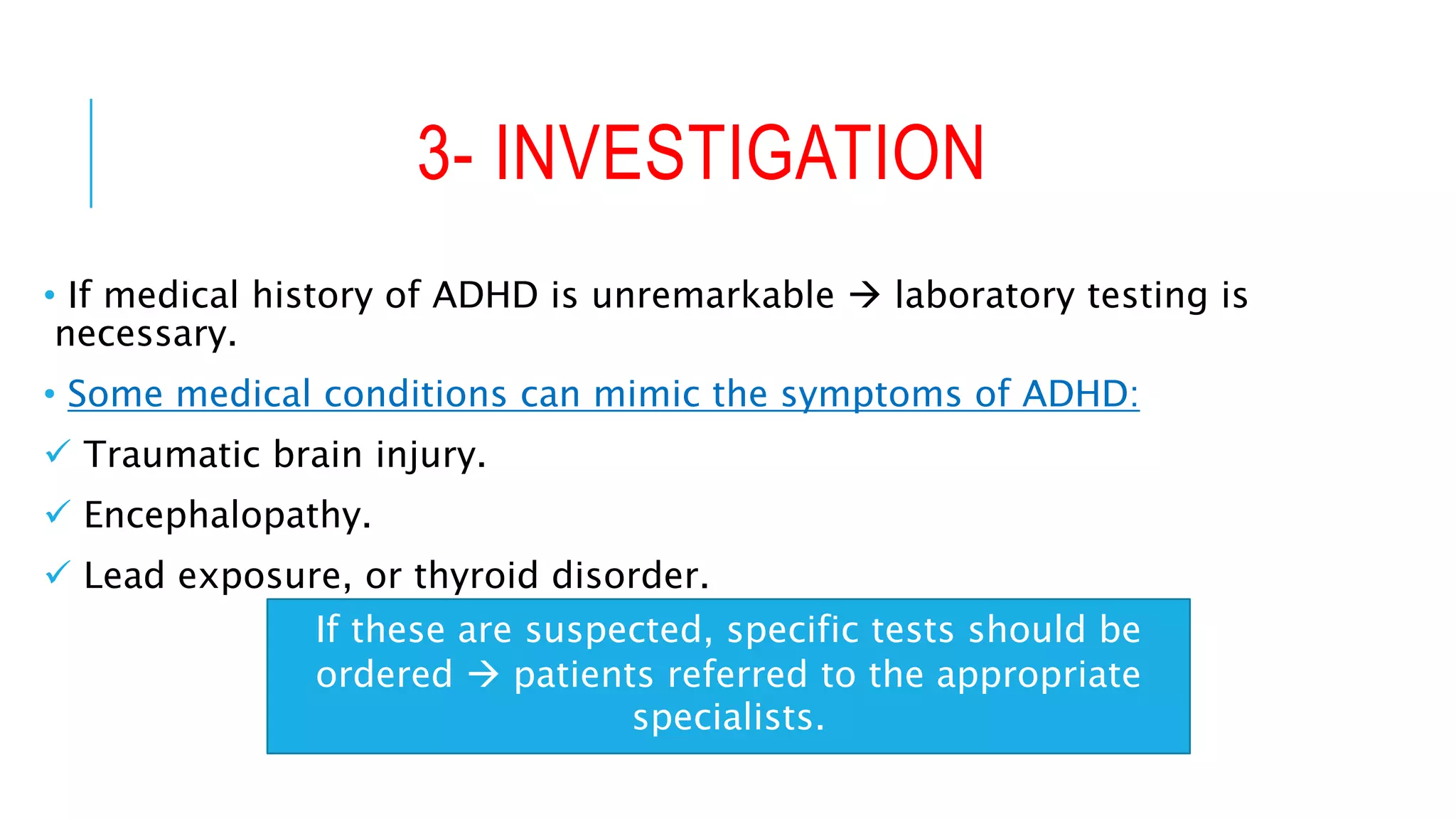 Diagnosis And Treatment Of Attention Defect Hyperactivity Disorder ...