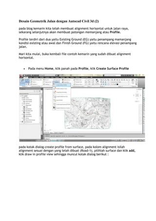 Tutor civil 3d | PDF